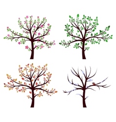 Set trees Royalty Free Vector Image - VectorStock