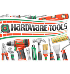 Logo for hardware tools Royalty Free Vector Image