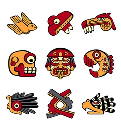 Aztec symbol coatl Royalty Free Vector Image - VectorStock