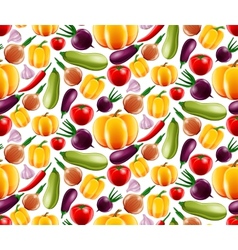 Vegetables seamless pattern Royalty Free Vector Image