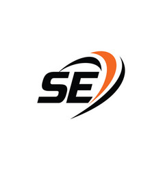 Se monogram logo Royalty Free Vector Image - VectorStock
