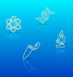 Science horizontal background Royalty Free Vector Image