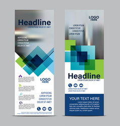 Portrait standee template Royalty Free Vector Image