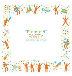 Party people wreath Royalty Free Vector Image - VectorStock