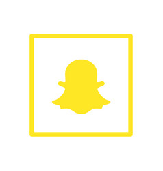 Snapchat icon design Royalty Free Vector Image