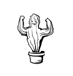 Cactus cartoon Royalty Free Vector Image - VectorStock
