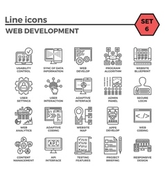 One page website template design Royalty Free Vector Image