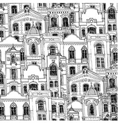 Silhouettes of houses Royalty Free Vector Image