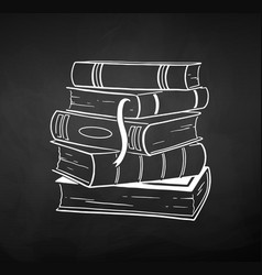Cartoon texture of different books Royalty Free Vector Image