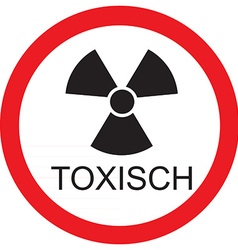 Bottle with biohazard and toxic symbol Royalty Free Vector