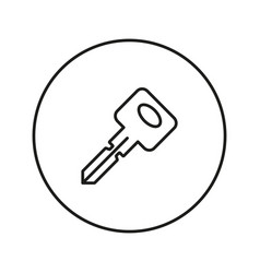 Key icon line Royalty Free Vector Image - VectorStock