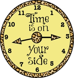 Time is on your side Royalty Free Vector Image