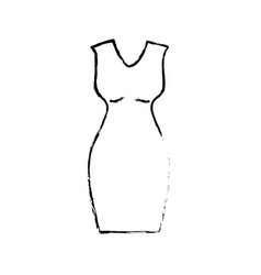 Figure nice woman wear style design Royalty Free Vector