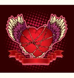 Hard heart Royalty Free Vector Image - VectorStock