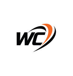 Wc monogram logo Royalty Free Vector Image - VectorStock