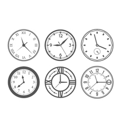 Wall clock set at 4 o clock Royalty Free Vector Image