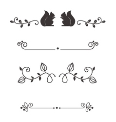 Text separator decorative divider book typography Vector Image