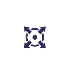 Expand extend icon Royalty Free Vector Image - VectorStock