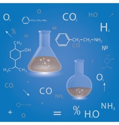 Filtration chemical experiment separation process Vector Image