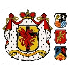 Coat of arms guetersloh in north Royalty Free Vector Image