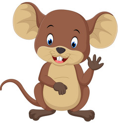 Little mouse with brown fur Royalty Free Vector Image