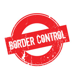 Border control rubber stamp Royalty Free Vector Image
