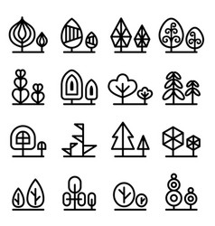 Cute tree icon Royalty Free Vector Image - VectorStock