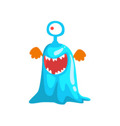 Funny one eyed slimy monster fabulous creature Vector Image