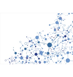 Molecule on the white background Royalty Free Vector Image