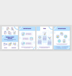 Computer programmimg brochure template layout Vector Image