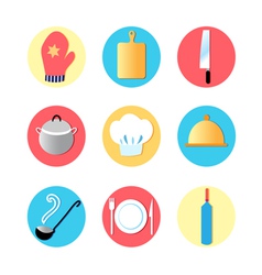 Clean plates kitchen utensils cloud Royalty Free Vector