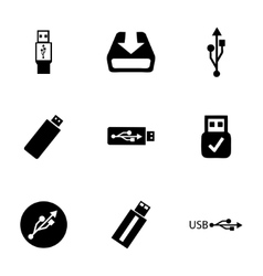 Various usb plug connector mini micro lightning Vector Image
