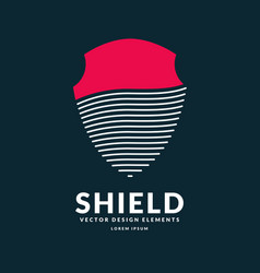 Realistic shield a symbol of protection and Vector Image