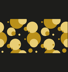 Simple gold black line seamless pattern Royalty Free Vector