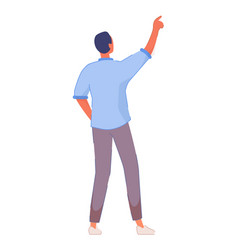 Man cartoon holding banner board design Royalty Free Vector