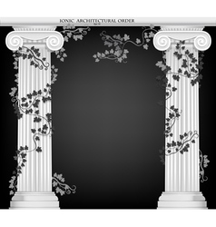 Ionic column Royalty Free Vector Image - VectorStock