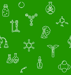 Chemistry seamless background Royalty Free Vector Image
