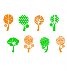 Tree symbols Royalty Free Vector Image - VectorStock