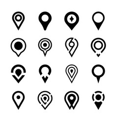 Location symbols icons pack Royalty Free Vector Image