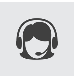 Call center operator icons Royalty Free Vector Image