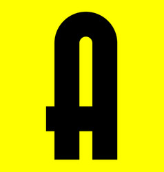 Letter a in gothic style alphabet symbol Vector Image