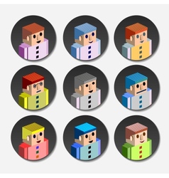 Paranoid paranoia people too worry stick figure Vector Image