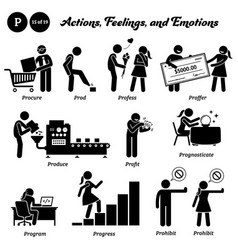 Person holding be smart sign cartoon stick figure Vector Image