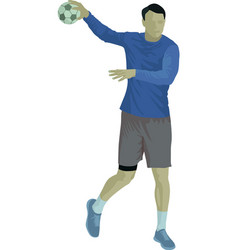 Handball cartoon Royalty Free Vector Image - VectorStock