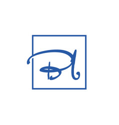 Creative initial letter bb square logo design Vector Image