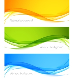 Set wavy banners Royalty Free Vector Image - VectorStock