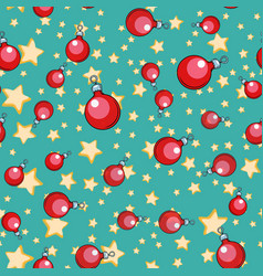 Vintage christmas seamless pattern Royalty Free Vector Image