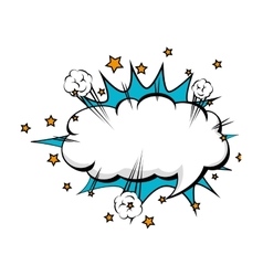 Comic speech chat bubble pop art style goal Vector Image