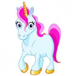 Cartoon rainbow unicorn horse Royalty Free Vector Image
