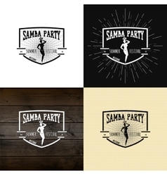 Samba word Royalty Free Vector Image - VectorStock